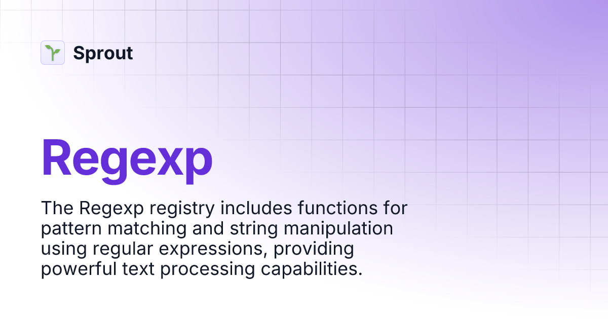 Regexp | Sprout